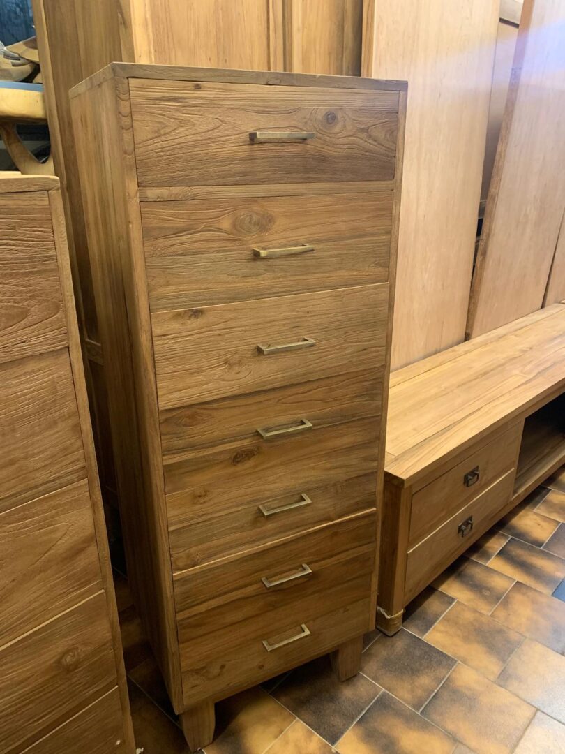 Cassettiera Teak 7Css